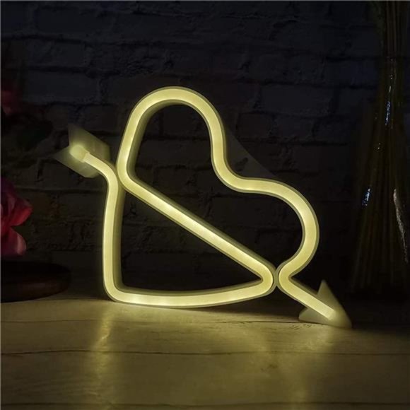 Other | Ovtspo Cupids Arrow Neon Signs Led Light Word Sign For Bedroom ...